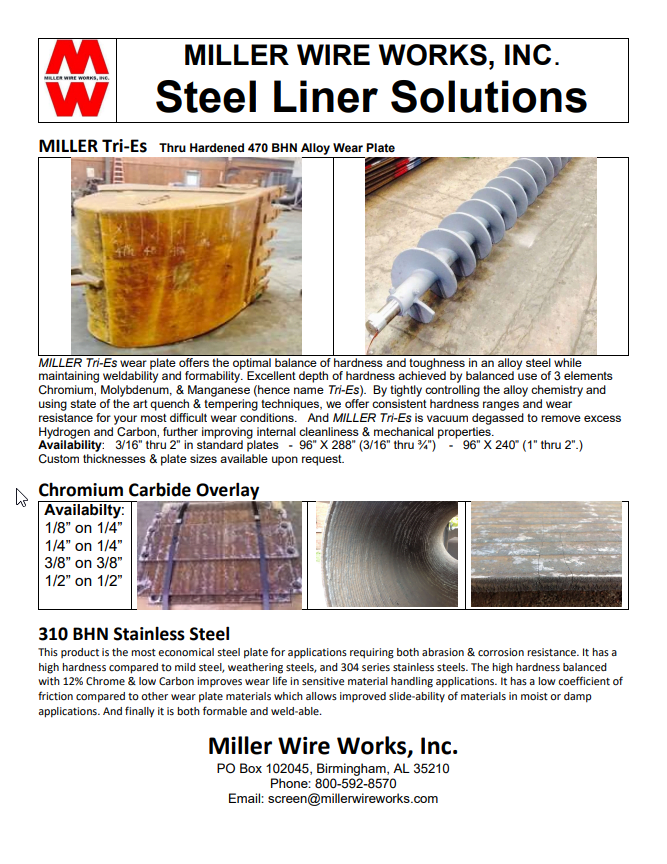Literature - MILLER WIRE WORKS, INC.